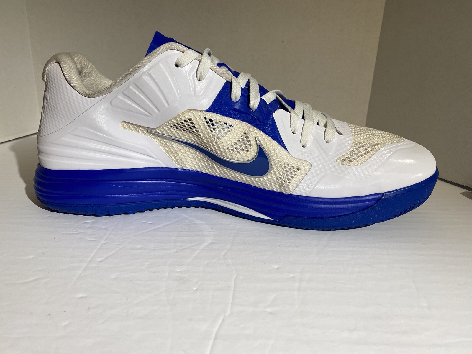 Nike Lunar Hypergamer Low Blue White Men's Size 17 - Gem