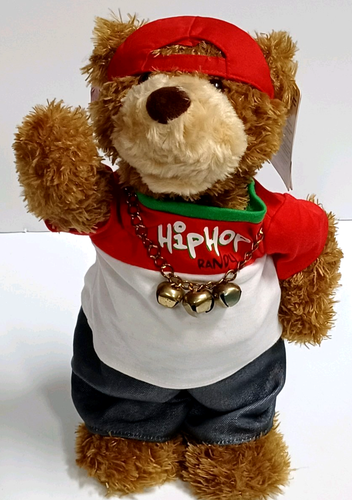 Vtg 2007 GUND Hip Hop Randy Rapping Christmas Animated Bear Toy Plush ...