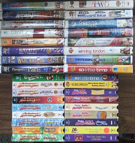 HUGE 35 Mary-Kate & Ashley Olsen VHS Lot Our First Music Video So ...