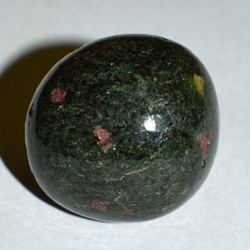Green Stone Sphere Polished Natural Red Spotted Gemstone Crystal North ...