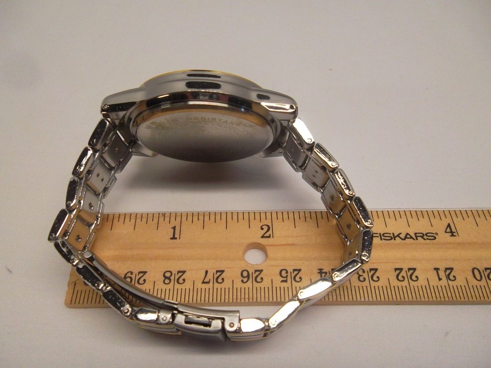 Men's ORUSS Watch Navy Blue Face 1853 Day/Date Silver & Gold Tone | eBay