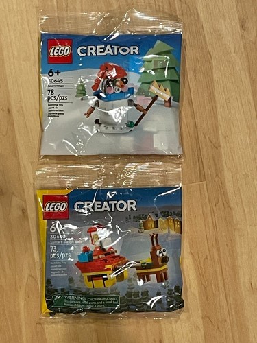 LEGO CREATOR 30670 & 30645 Santa's Sleigh Ride Snowman NEW | eBay