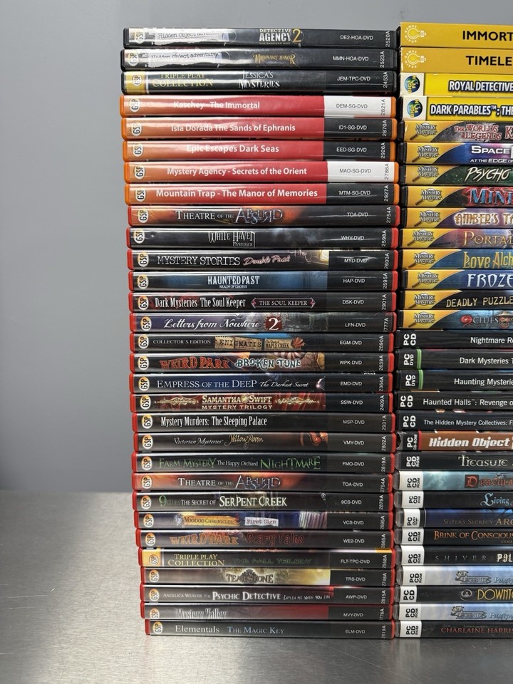 PC Video Game Lot 149 Titles, Mystery & Hidden Object (Big Fish, GSP ...