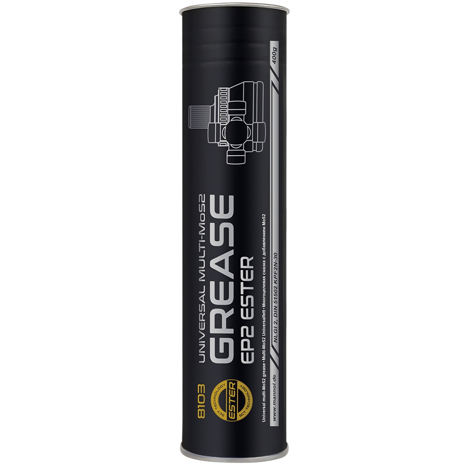 6x 400g MEHRZWECKFETT MANNOL UNIVERSAL FETT KARTUSCHE FETTPRESSE MoS2 ...