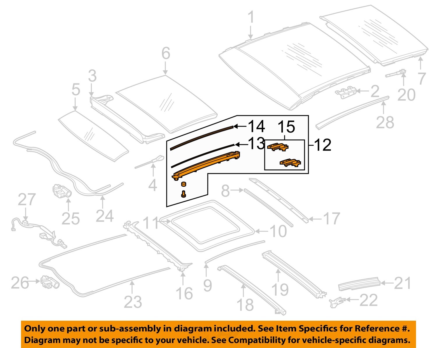 MERCEDES OEM 16-18 GLC300 Roof Sunroof-Slide Rail 2057800900 | eBay