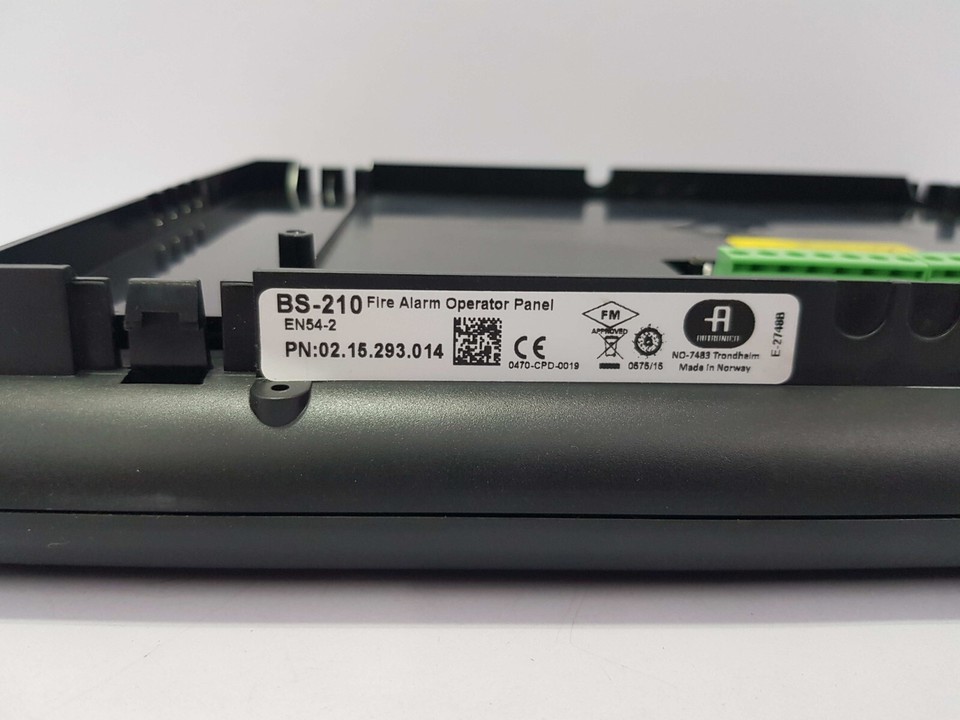 AUTRONICA BS-210 AUTOPRIME FIRE ALARM OPERATOR PANEL 02.15.293.014 | eBay