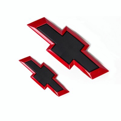 2015-2020 Chevrolet Tahoe Suburban Black Red Bowtie Emblems 84722856 ...