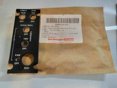 BELL HELICOPTER PANEL 406-074-013-103 6220-01-190-7542 OH-58D | eBay