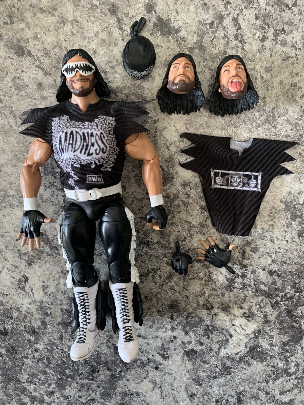 MATTEL WWE ULTIMATE EDITION MACHO MAN RANDY SAVAGE FIGURE COMPLETE NWO ...