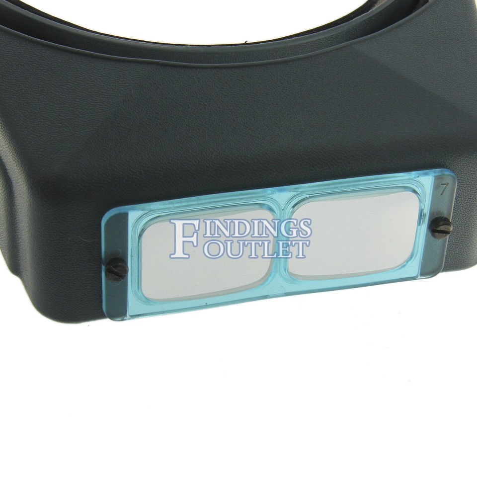 Genuine #5 OptiVISOR 2.5x Optical Glass Magnifier Binocular Adjustable ...