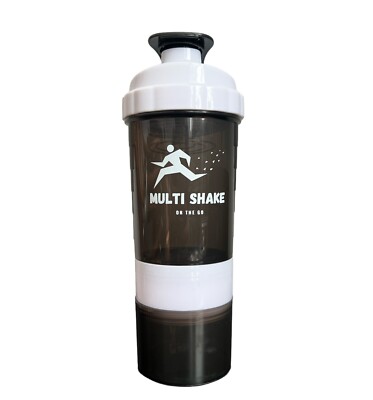 Protein Shaker Bottle Mixer 500ml With Spring & Powder/Pills Storage ...