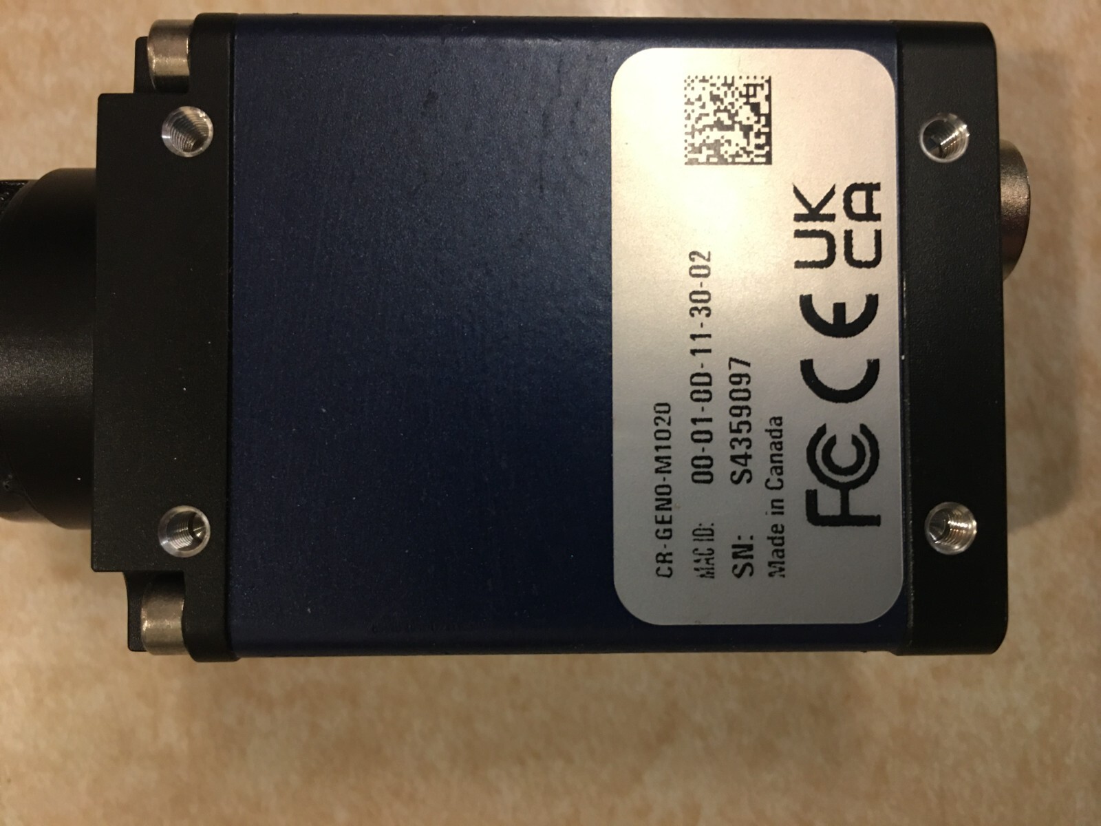 Used Teledyne Dalsa CR-GENO-M1020 Camera Genie Industrial vision Ships ...