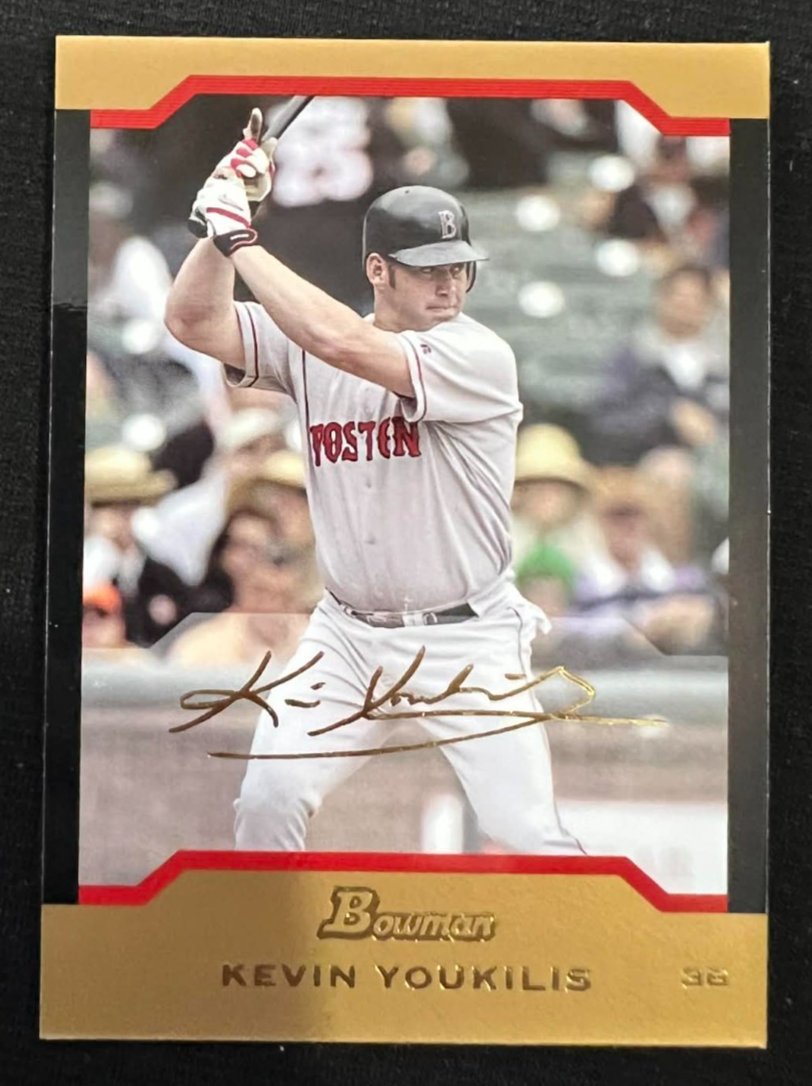 KEVIN YOUKILIS 2004 Bowman Draft Gold Parallel #BDP16 MLB Boston Red ...