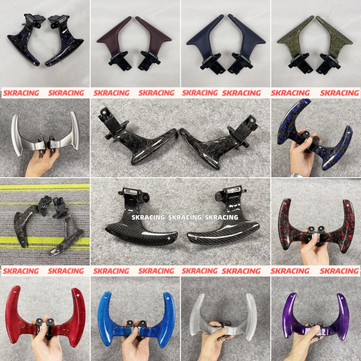 For Infiniti Q50 2014-2021 Carbon Fiber Shift Paddle Knobs Replacement ...