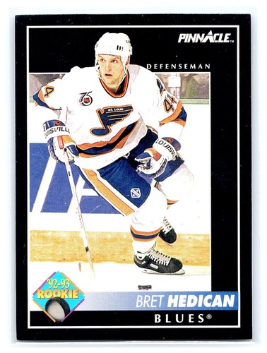 1992 Pinnacle Canadian Hockey #228 Bret Hedican RC RookieSt. Louis ...