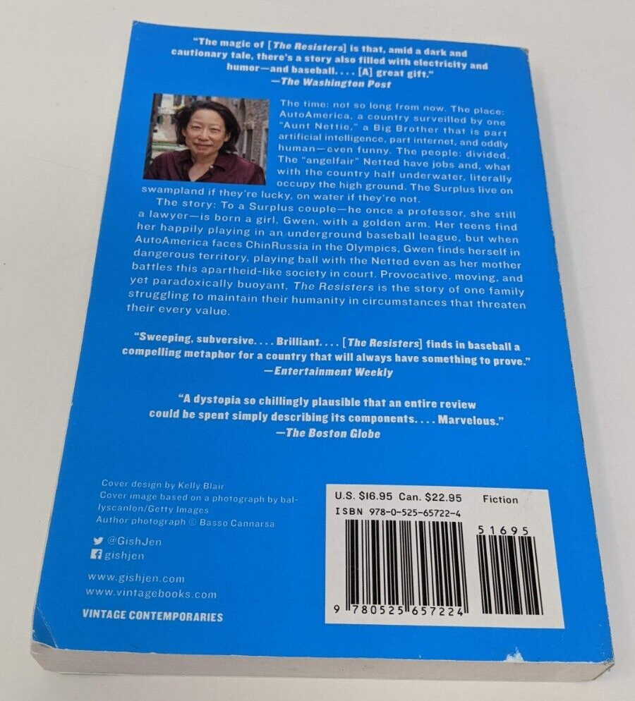 The Resisters A Novel by Gish Jen (Paperback Book 2020 Vintage ...