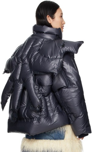 NWT MONCLER GENIUS Moncler DingYun Zhang Navy Klolk Jacket 0 (X-Small ...