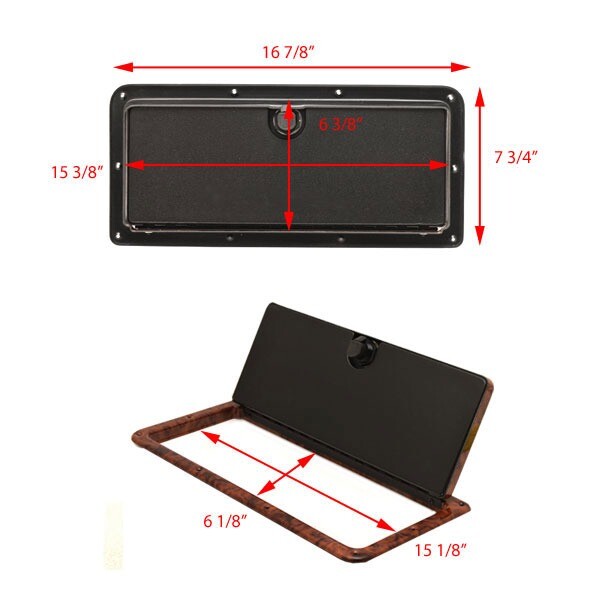 Rinker Boat Glove Box Lid 206492G | 16 7/8 x 7 3/4 Inch Plastic | eBay