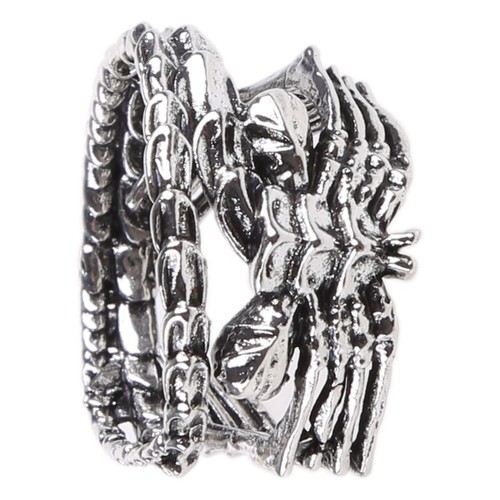 Women Girls Statement Gothic Skeleton Devil s Talons Finger Rings ...