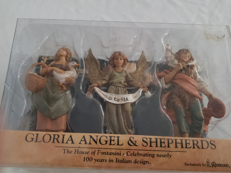 House Of Fontanini Gloria Angel & Shepherd Nativity Scene Collection ...