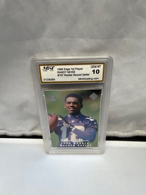 1998 Edge 1st Player #157 Randy Moss Rookie of the Year Card Vikings ...
