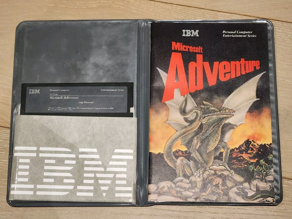 MICROSOFT ADVENTURE for IBM PC Vinyl Folder Version | eBay