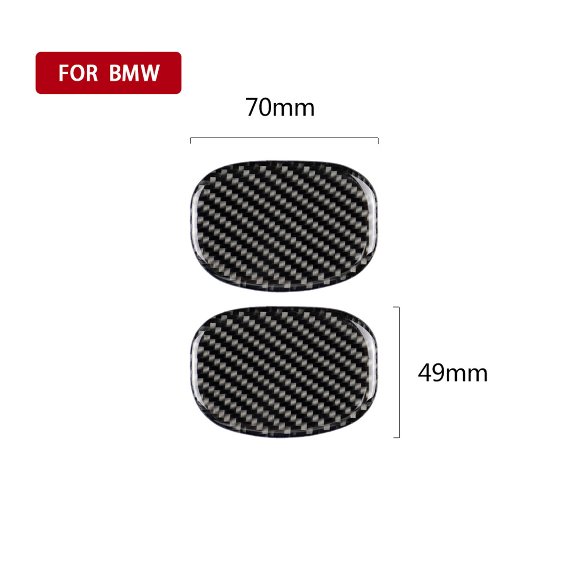 Car Carbon Fiber Interior Seat Handle Cover Sticker For Mini Cooper F55 ...