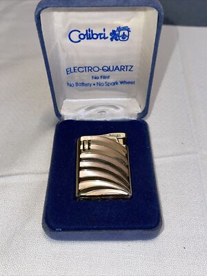 Vintage Colibri Electro-Quartz Lighter Gold tone | eBay