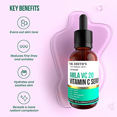 Dr. Sheth's Amla VC20 20% Vitamin C Serum (Vegan) For All Skin Types ...