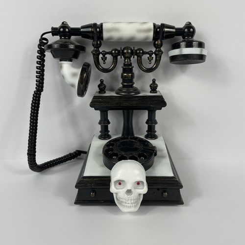 Gemmy Halloween Animated Spooky Talking Victorian Telephone Rotary ...