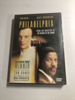 Philadelphia DVD Tom Hanks Denzel Washington New & Sealed 43396526198| eBay