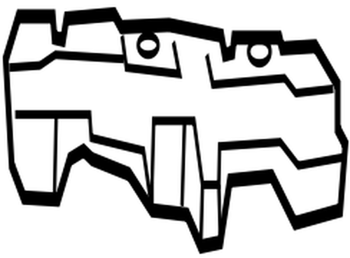 52533-78010 Toyota Bracket, front bumper retainer, no.1 5253378010, New ...