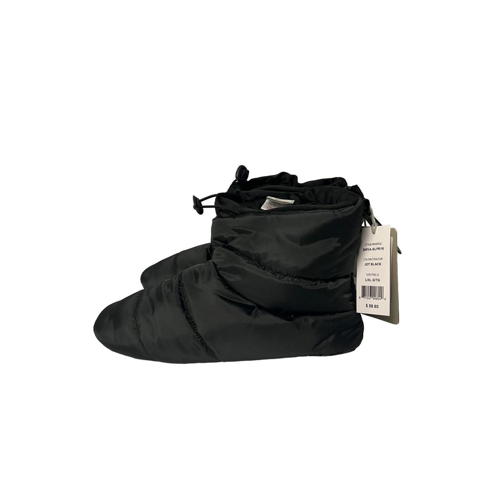 Bench Men's Jet Black Puffer Slippers Indoor FiberFill (S03) | eBay