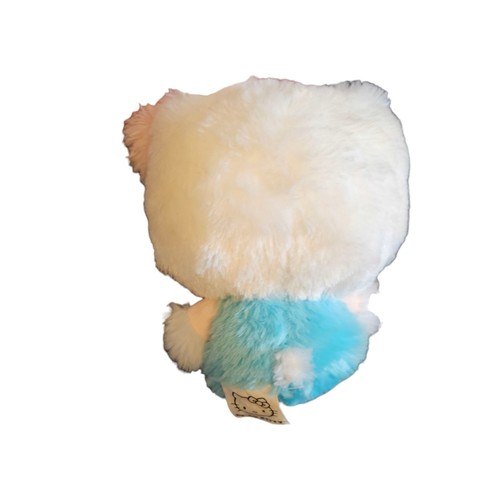 Hello Kitty Pink & Blue Fuzzy Soft Plush Sanrio Japan Round 1 | eBay