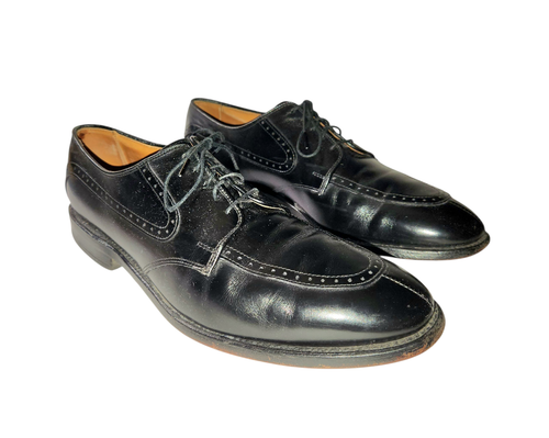 Allen Edmonds Kingsley Dress Shoes Mens Size 10.5 C Black Leather Split ...