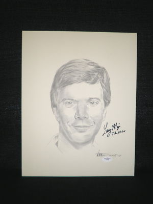 Masters Champion Larry Mize Signed Autographed Lithograph Pencil Sketch ...