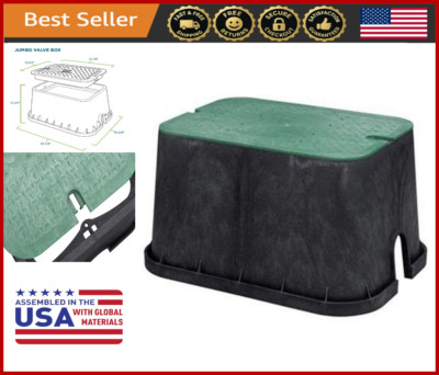 Large Rectangular Sprinkler Valve Box 20" - Durable Jumbo Irrigation ...