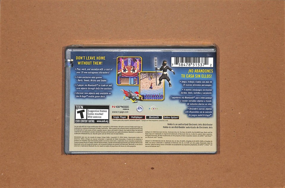 The Sims Bustin' Out 2004 Sealed for Nokia N Gage Unused Complete | eBay