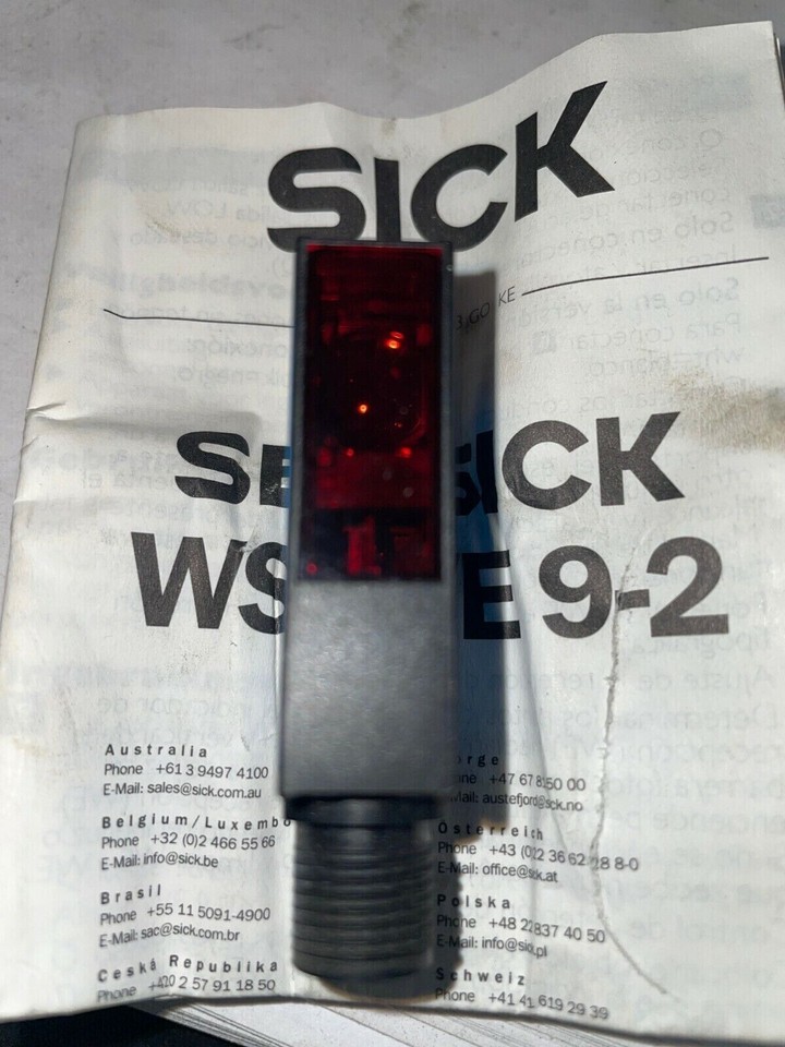 NIB SICK WS/ WE9-2P430 THROUGH-BEAM PHOTOELECTRIC SENSOR 1019261 | eBay