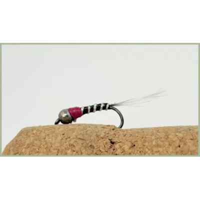 Perdigon Nymph, BARBLESS, 3 Per Pack BLACK Tungsten Bead, Best Grayling ...