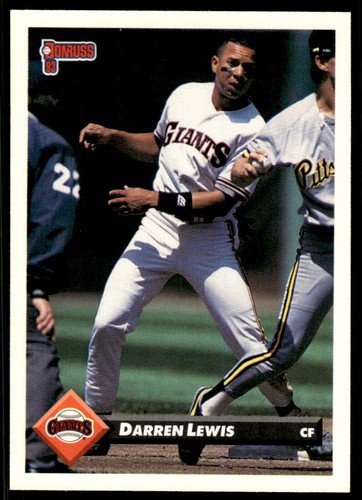 1993 Donruss Baseball Card Darren Lewis San Francisco Giants #392 | eBay