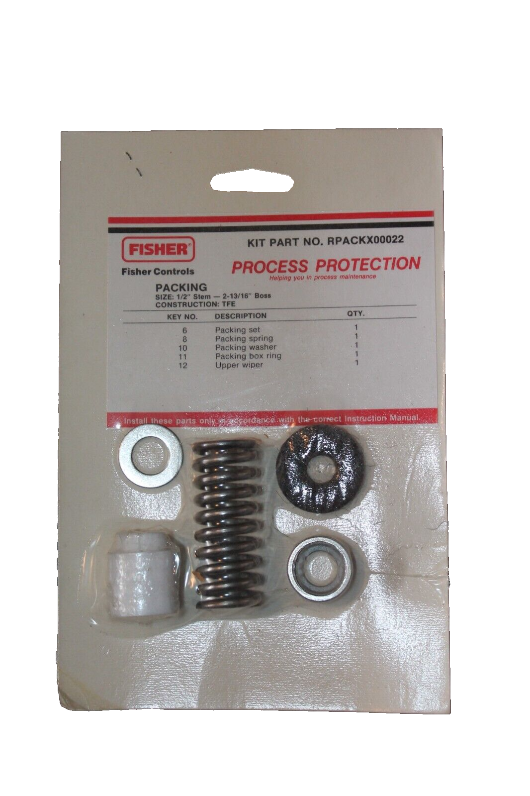 Fisher Controls RPACKX00022 Packing Repair Kit for sale online | eBay