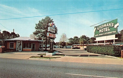 Panama City, FL Florida STEDMAN'S MOTEL Roadside VINTAGE Chrome ...