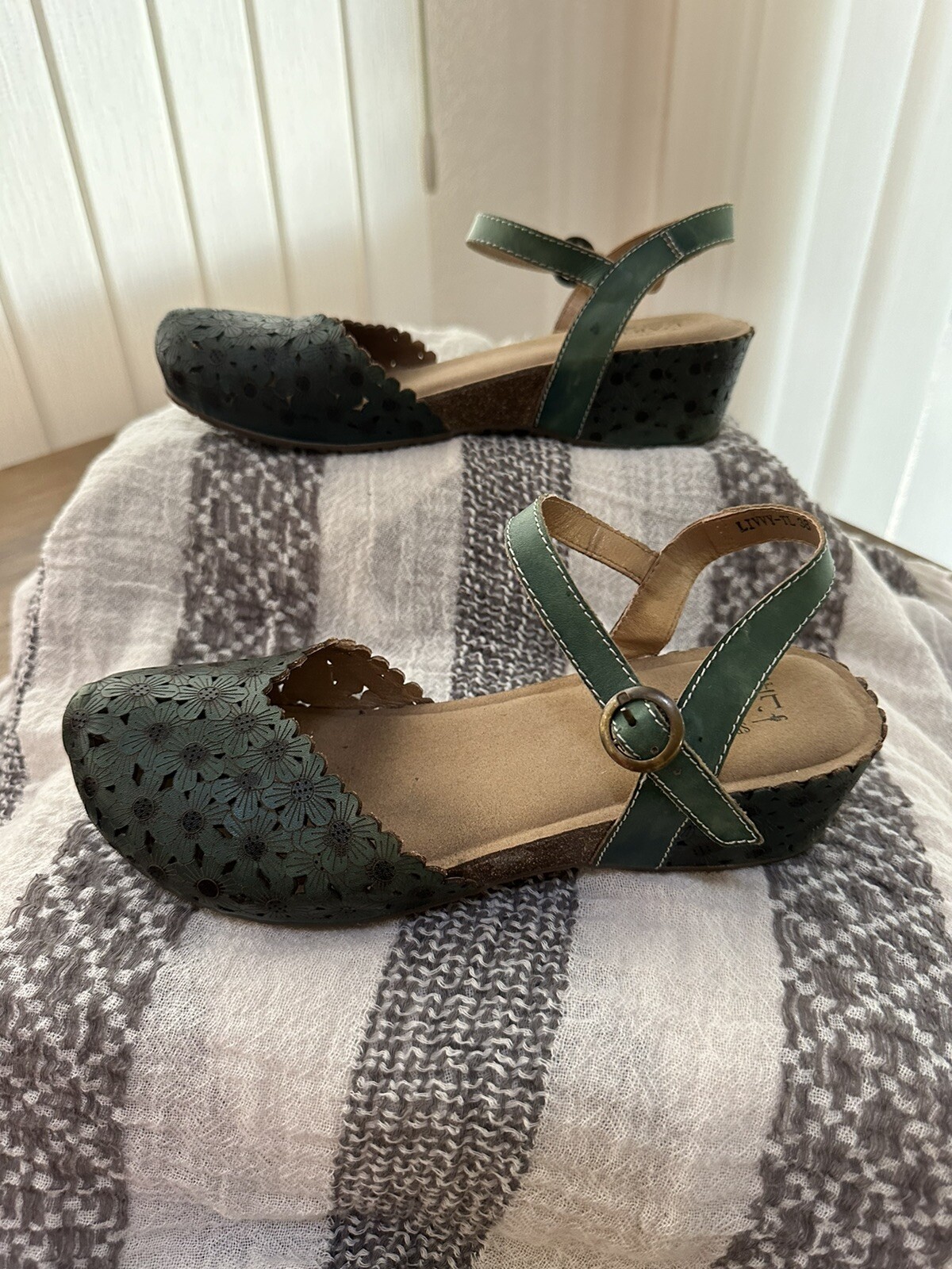 L’Artiste Spring Step Libby Wedge Whimsycore Cottage Boho, Sz EU 38 ...