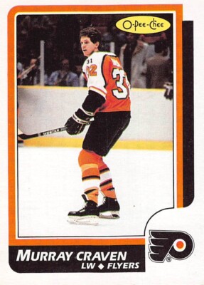 1986-87 O-Pee-Chee Hockey Murray Craven #167 NM/MT PHILADELPHIA FLYERS ...