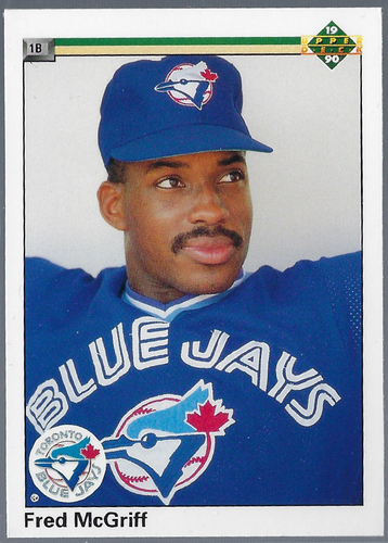 1990 Upper Deck Baseball Card Fred McGriff #108 Toronto Blue Jays HOF ...