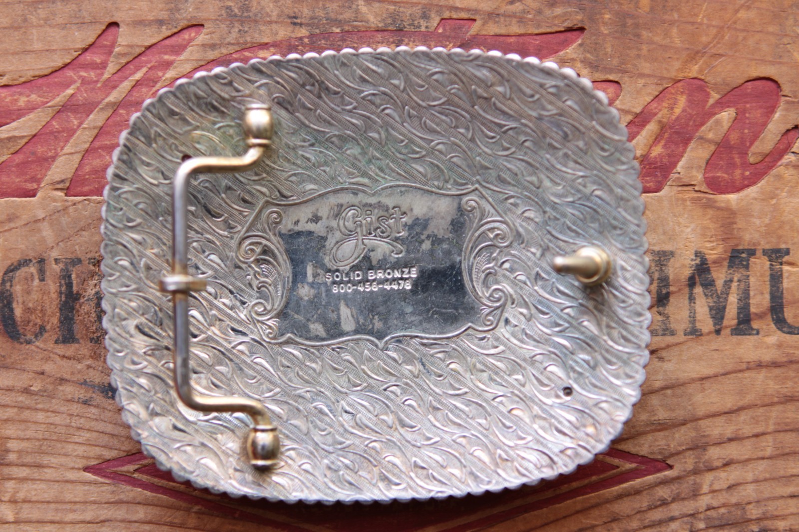 Gist Solid Bronze NTHSRA Finals 2008 Ribbon Roping Western Trophy Belt ...