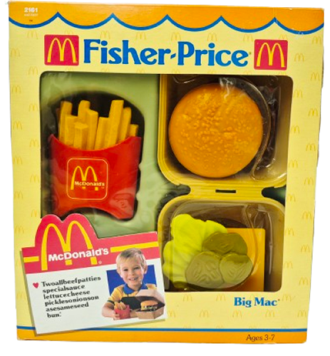 Play Food Vintage Fisher Price Big Mac Meal | eBay