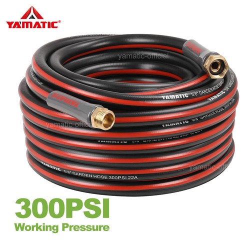 YAMATIC 5.8" 300 psi Heavy Duty Garden Hose 3/5/25/50/75/100 ft Water Hose | eBay