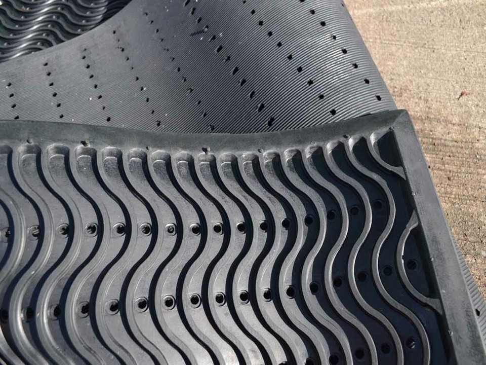 Large Rubber Mats Heavy Duty Ring Matting Entrance Big Safety Workplace ...